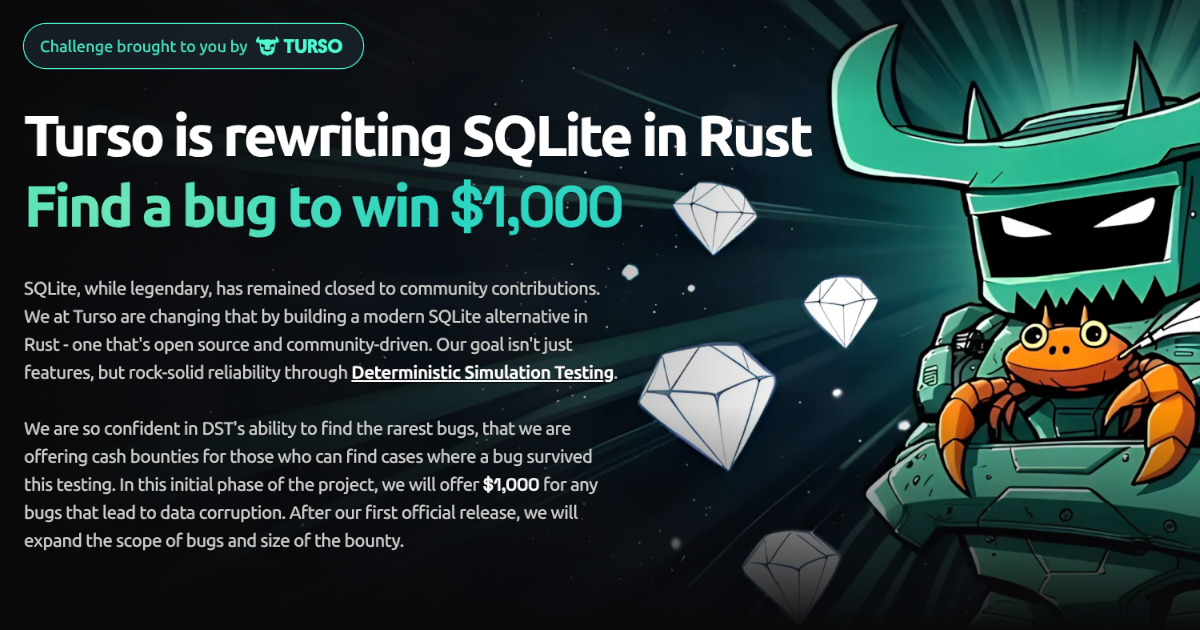 Turso Challenge | Algora