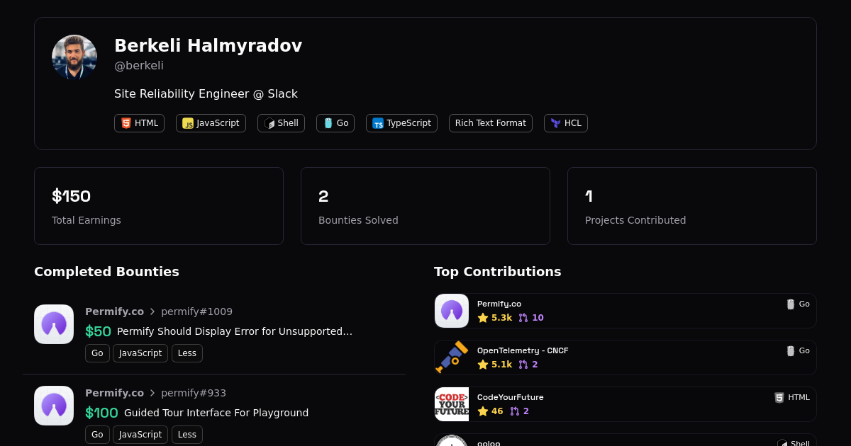 Berkeli Halmyradov | Algora