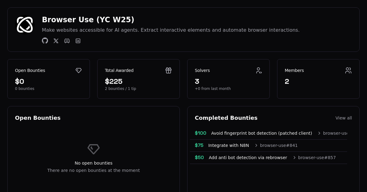 Browser Use (YC W25) | Algora