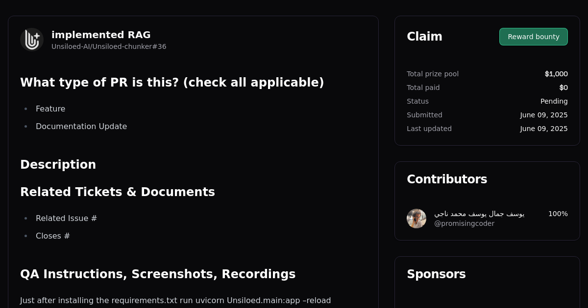 implemented RAG | Algora