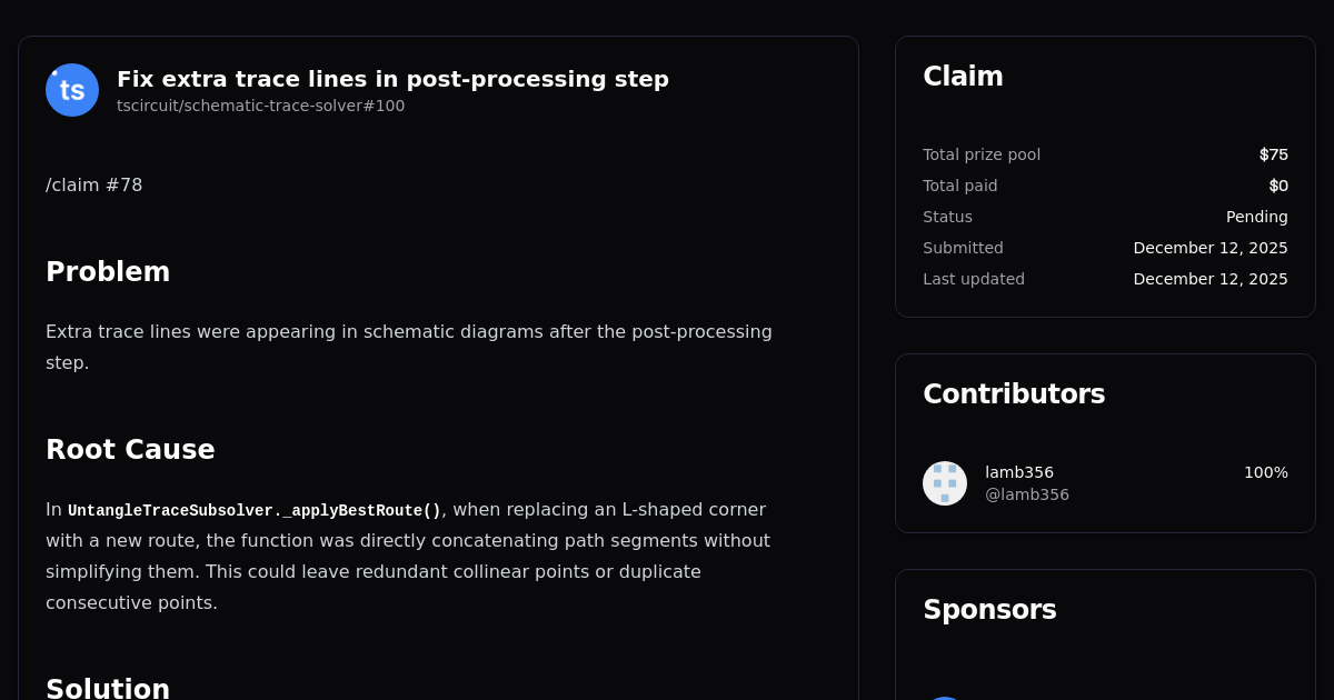 Fix extra trace lines in post-processing step | Algora