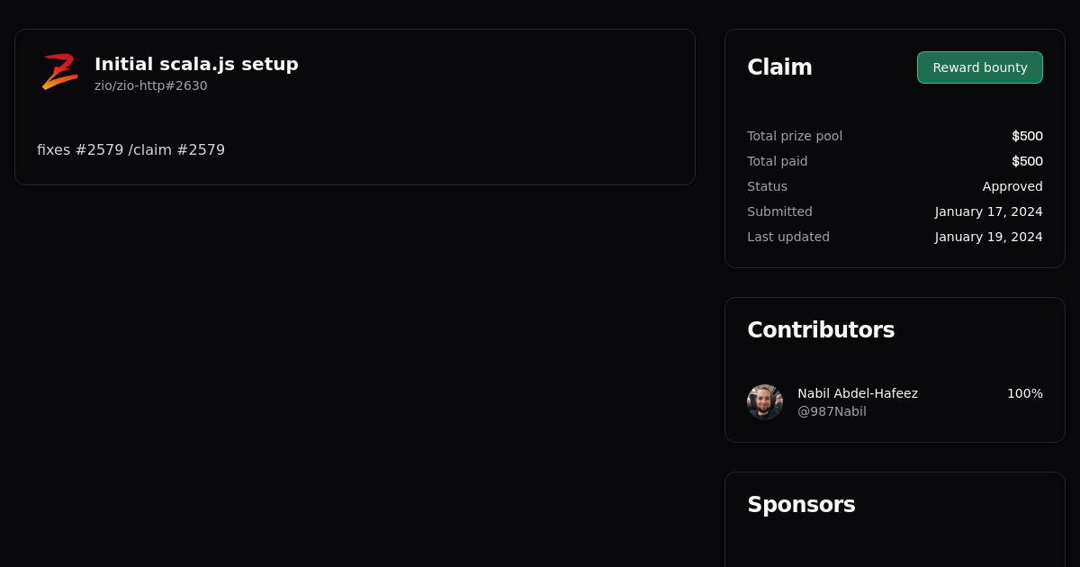 Initial scala.js setup | Algora