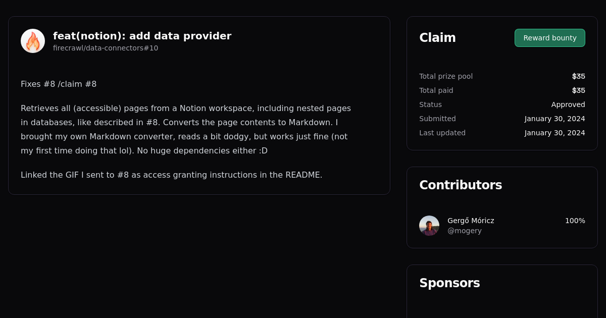 feat(notion): add data provider | Algora