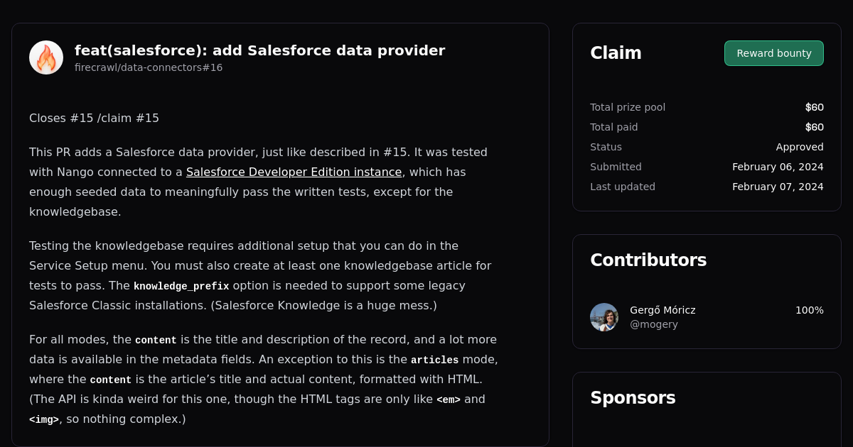 feat(salesforce): add Salesforce data provider | Algora