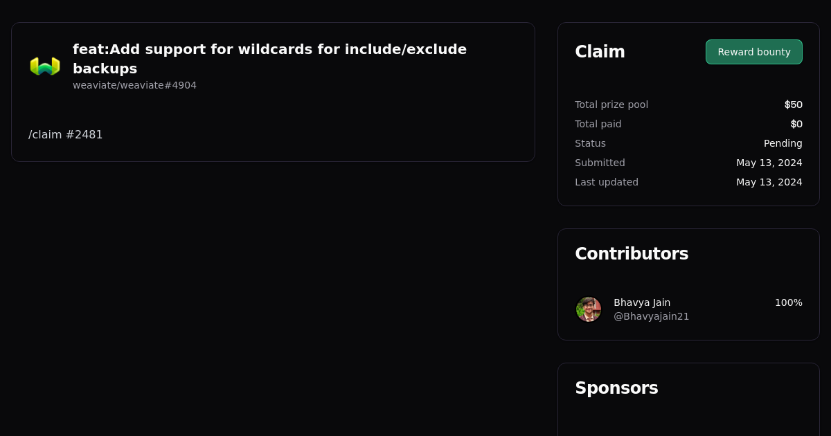 feat:Add support for wildcards for include/exclude backups | Algora