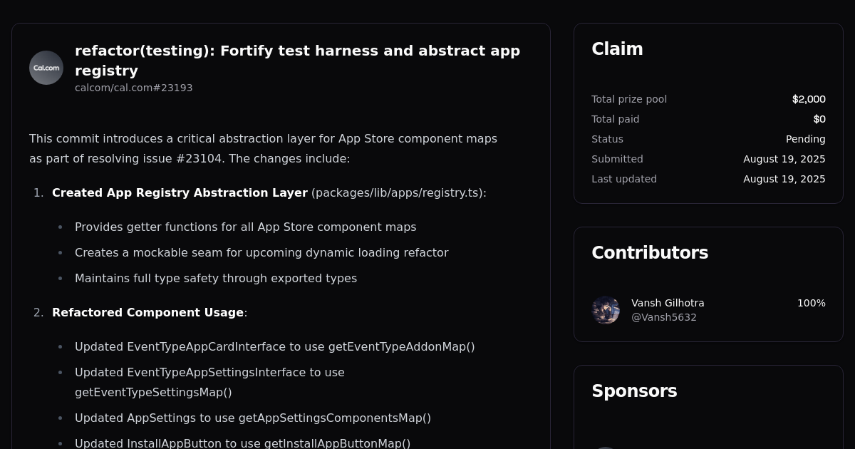 refactor(testing): Fortify test harness and abstract app registry | Algora
