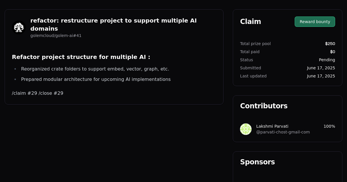 refactor: restructure project to support multiple AI domains | Algora