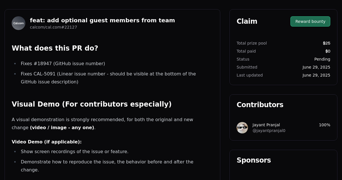 feat: add optional guest members from team | Algora