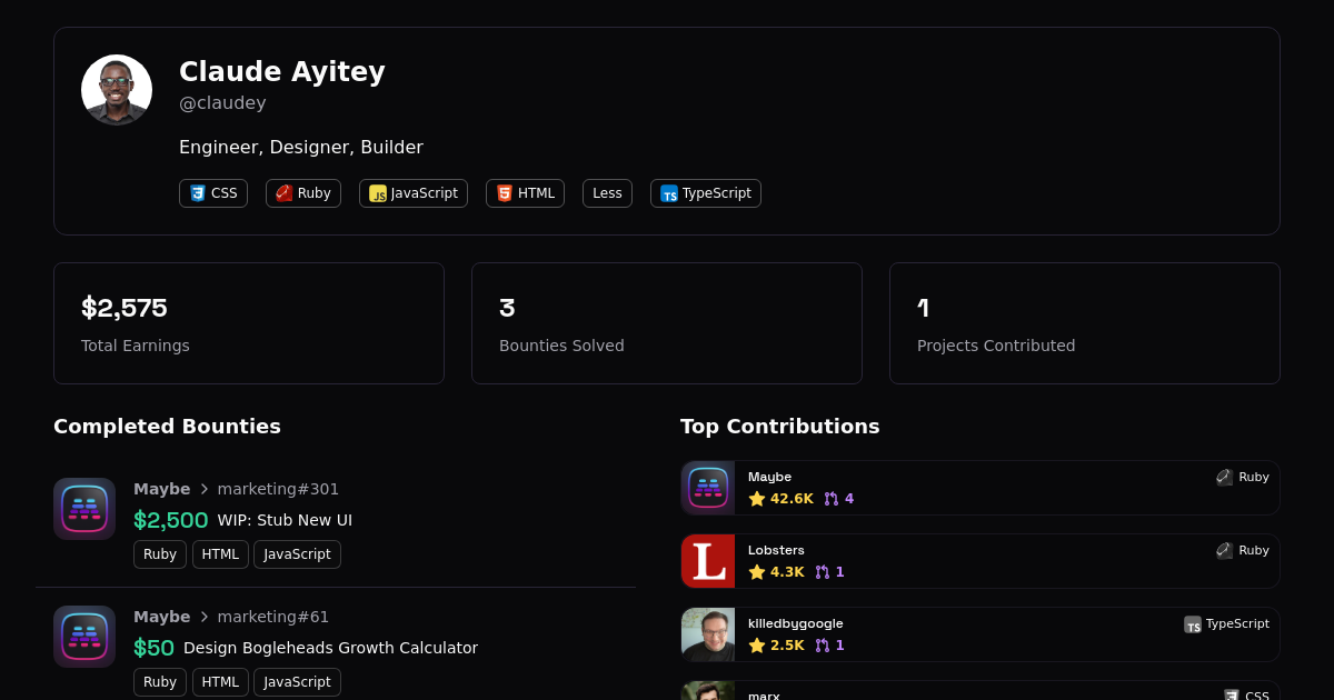 Claude Ayitey | Algora