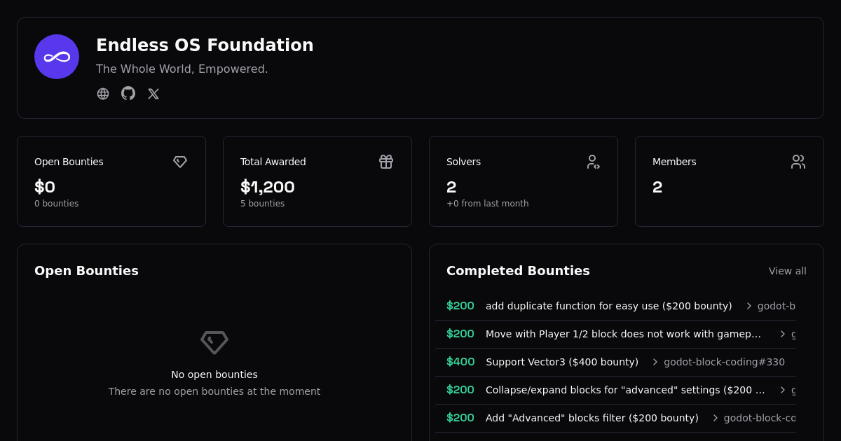 Endless OS Foundation | Algora