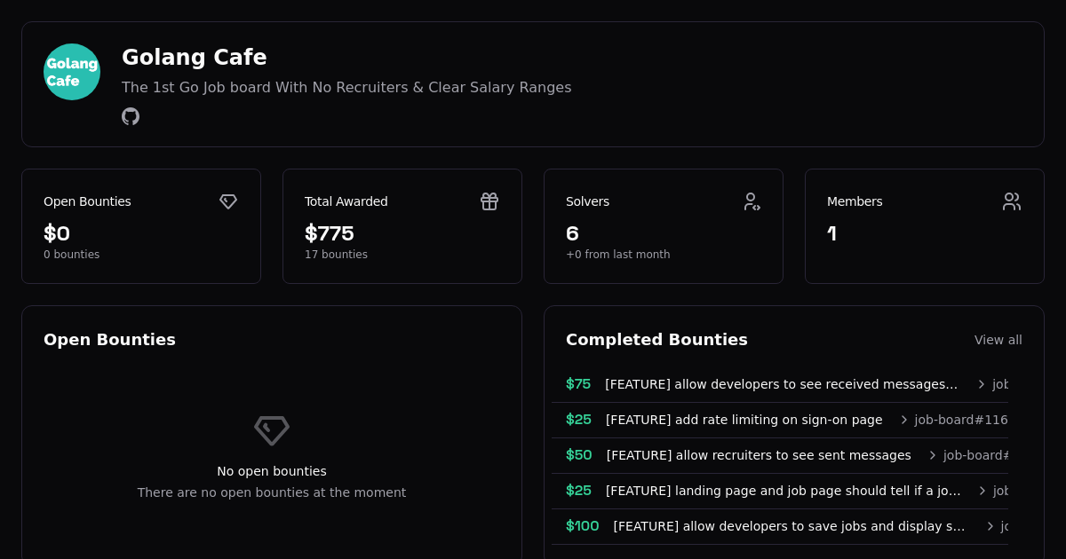 Golang Cafe | Algora