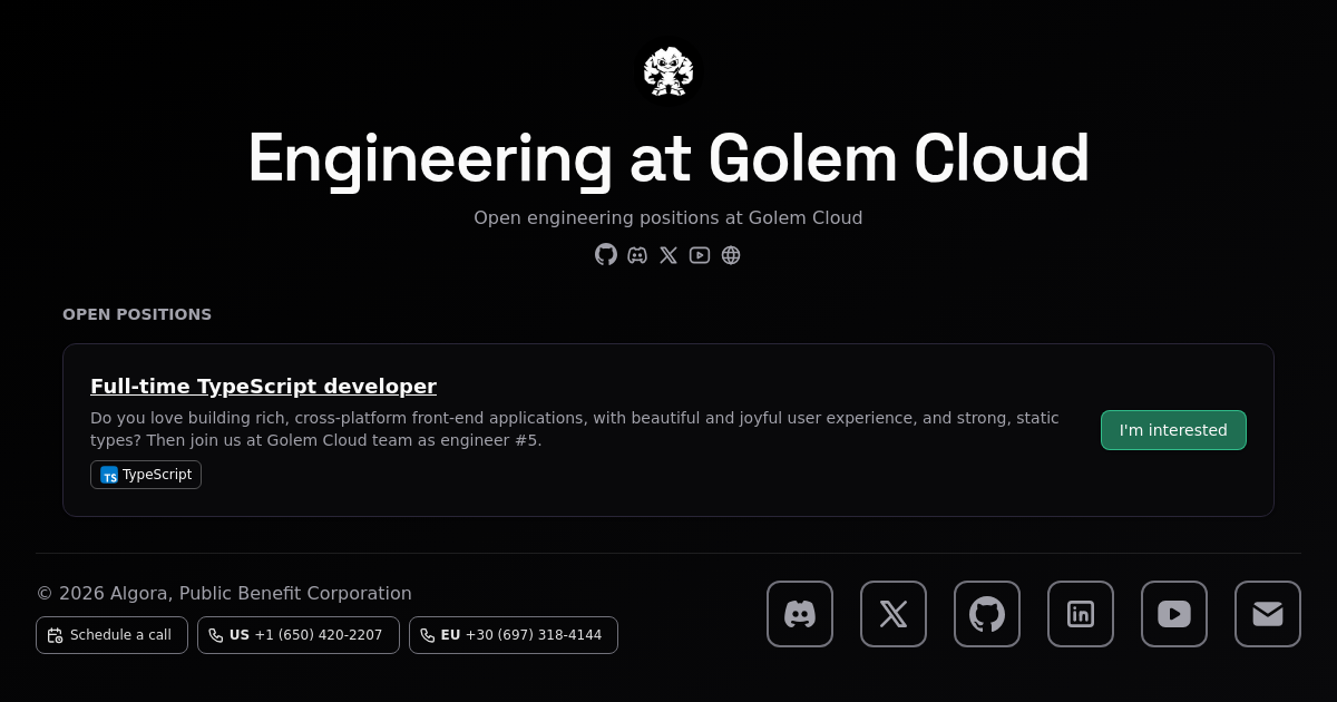 Golem Cloud | Algora