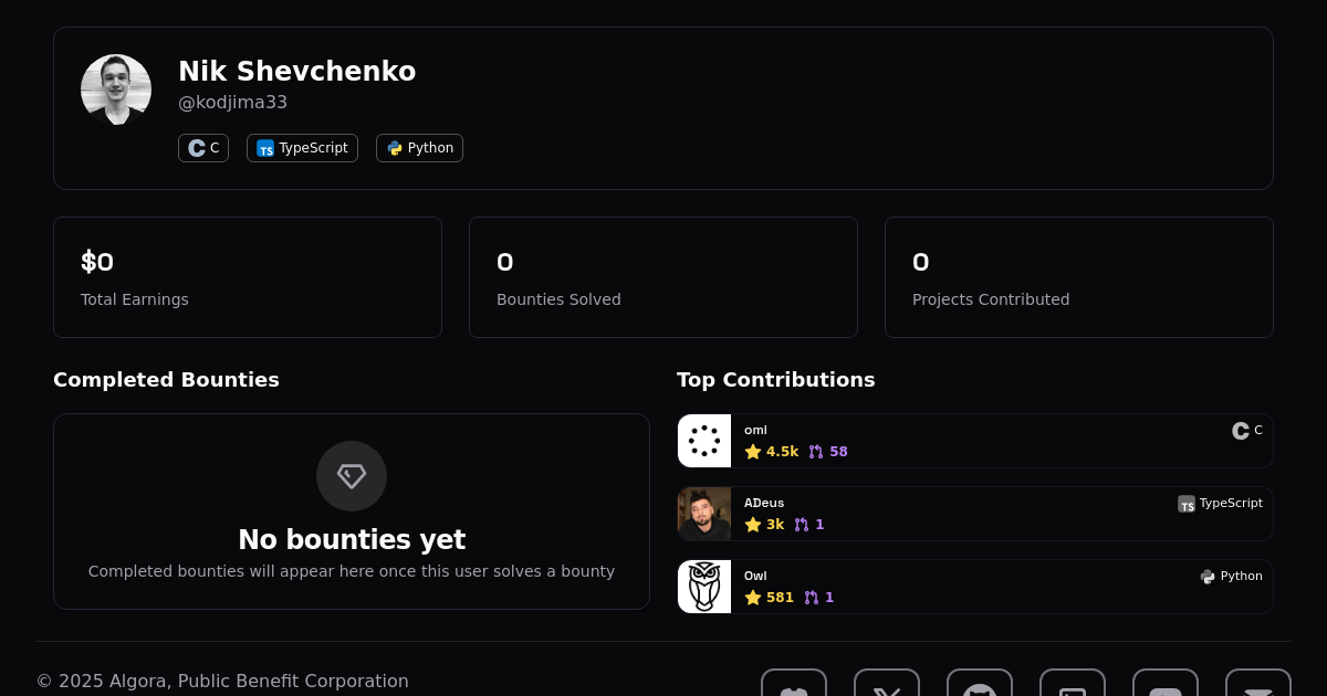 Nik Shevchenko | Algora