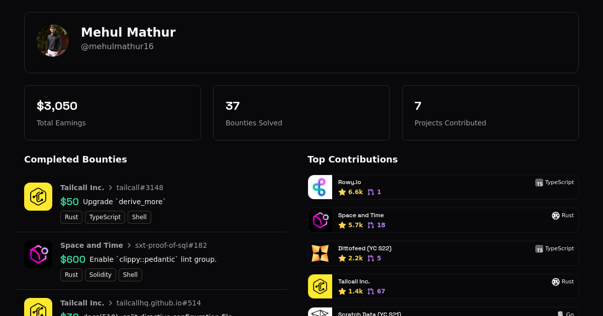 Mehul Mathur | Algora