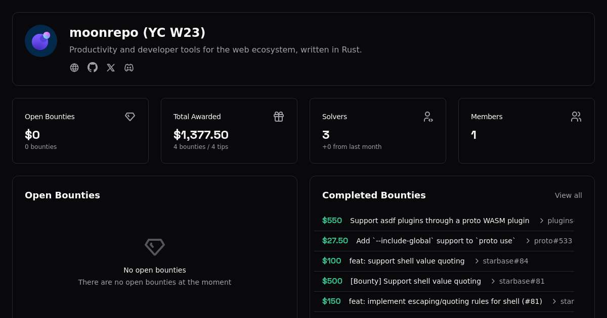 moonrepo (YC W23) | Algora