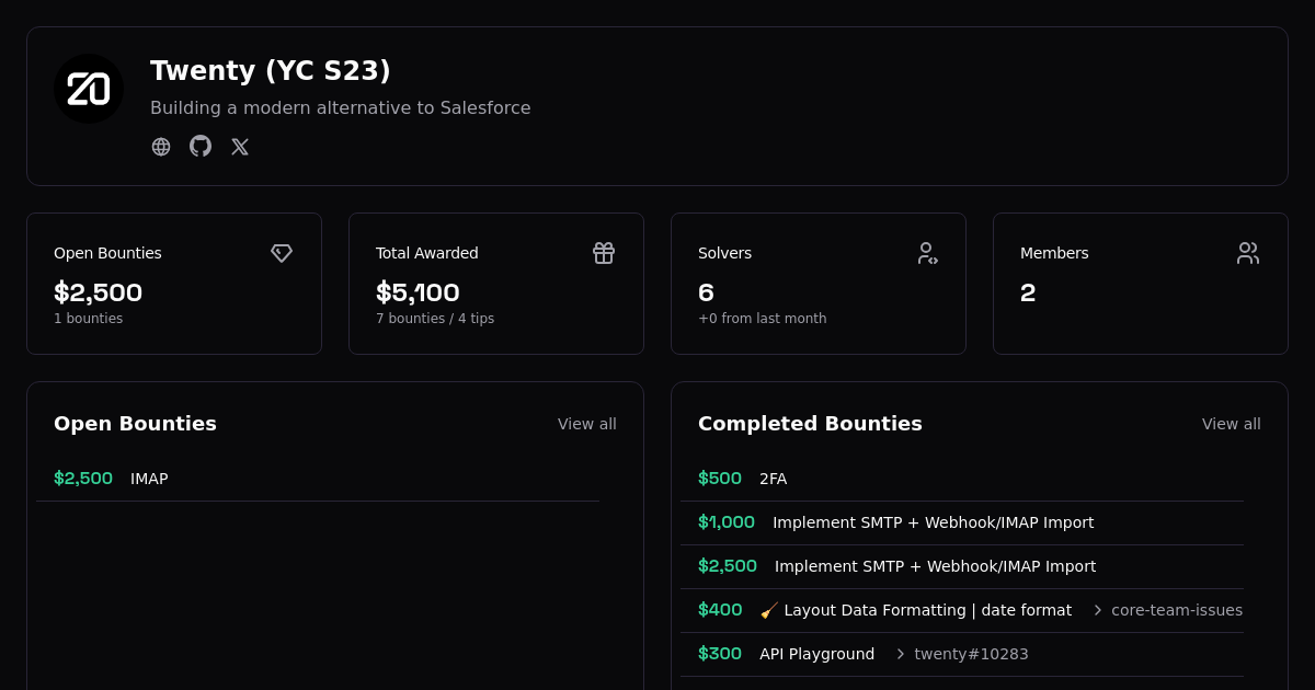 Twenty (YC S23) | Algora